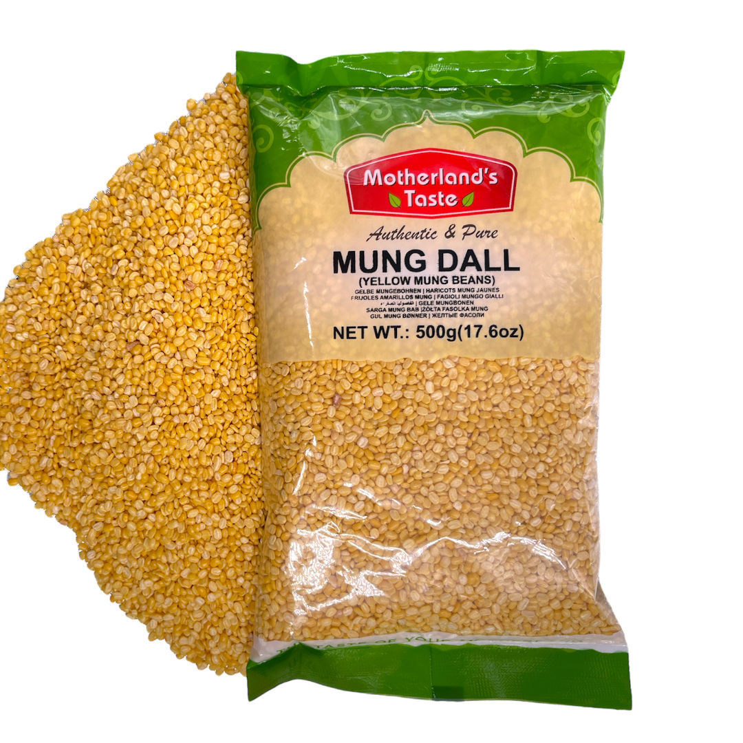 Motherland's Taste Mung Dall (moong dall) 500g - Yogi Mart - Online ...