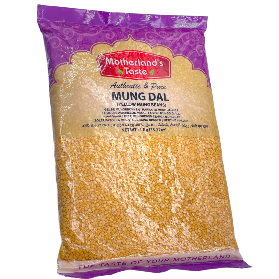 Motherland's Taste Mung Dall (moong dall) 1kg - Yogi Mart - Online ...