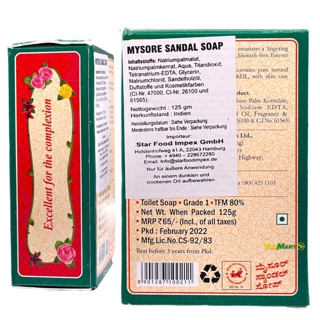 Mysore Sandal Soap 75g - Yogi Mart - Online Indian Grocery Store