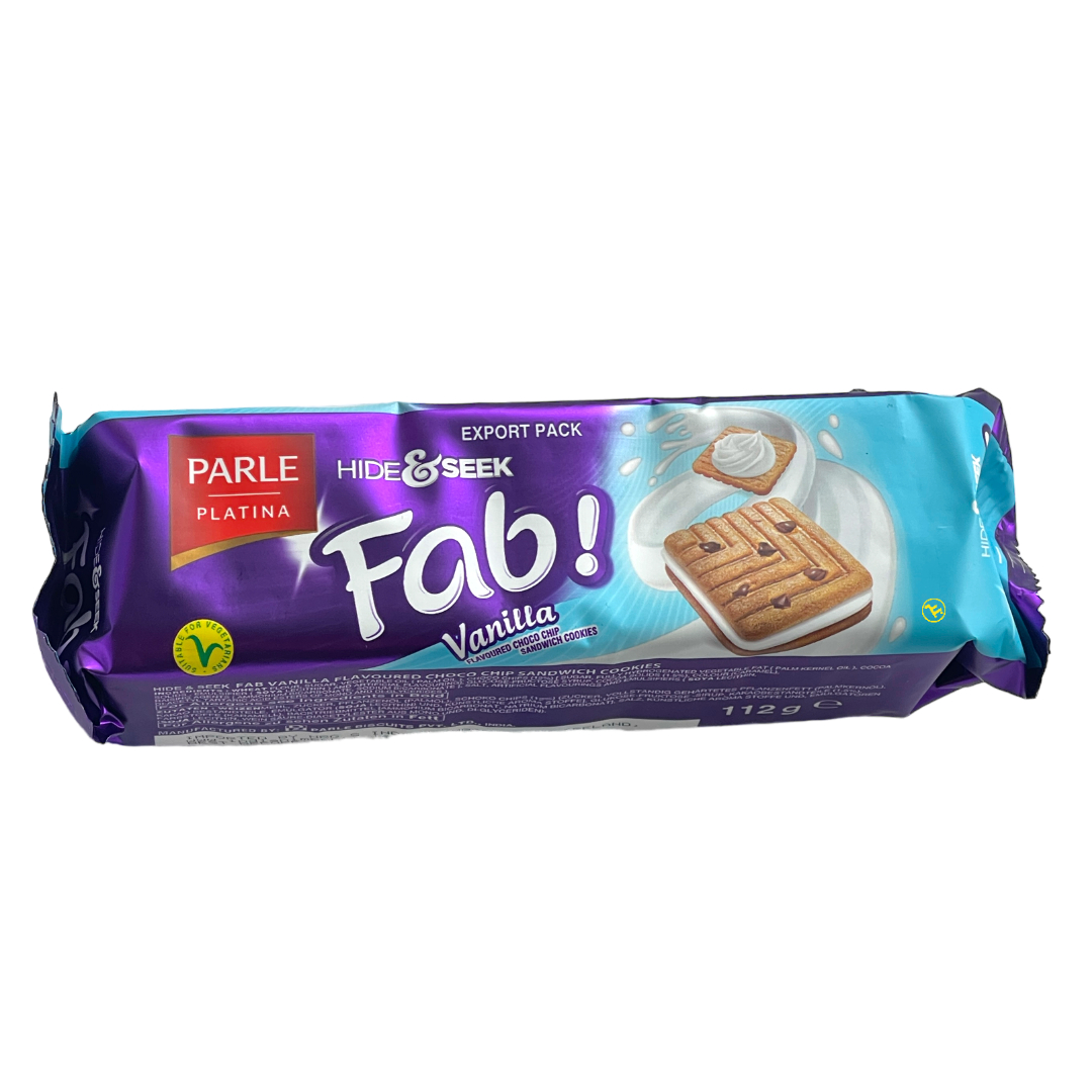Parle Hide & Seek Fab Vanilla Biscuits 112g - Yogi Mart - Online Indian Grocery Store