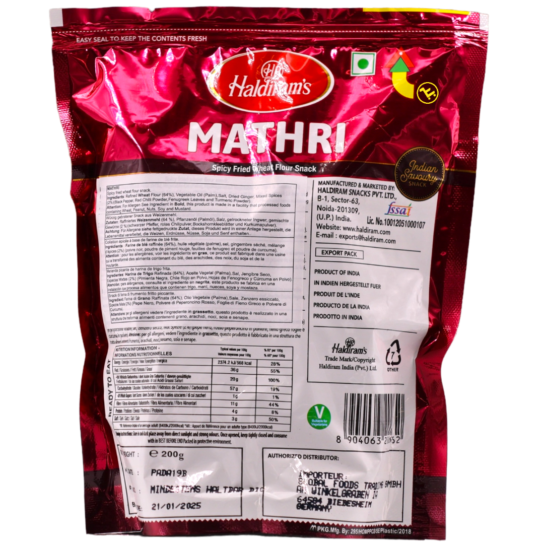 Haldiram's Mathri 200g - Exp 19.04.2025 - Yogi Mart - Online Indian ...